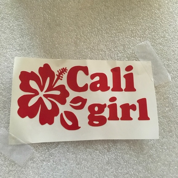 Other | Cali Girl Vinyl Decal | Poshmark